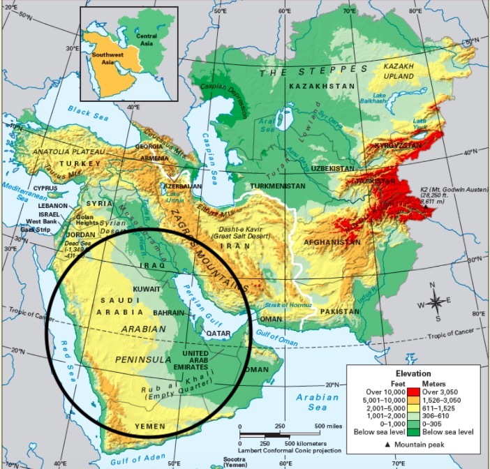 Southwest and Central Asia Flashcards | Memorang