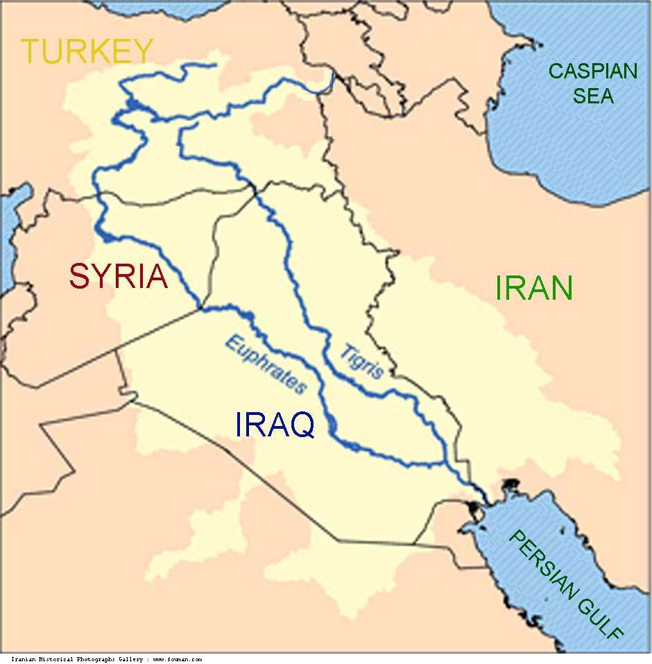Tigris River Location On World Map