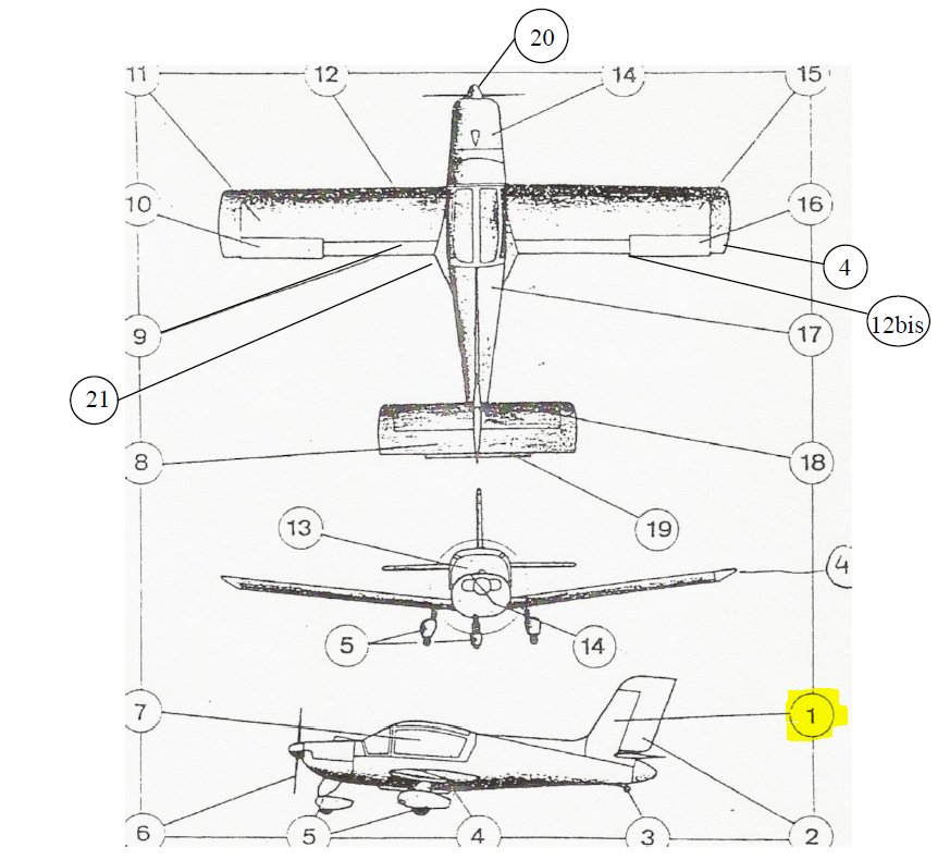 Parties de l'avion Flashcards | Memorang