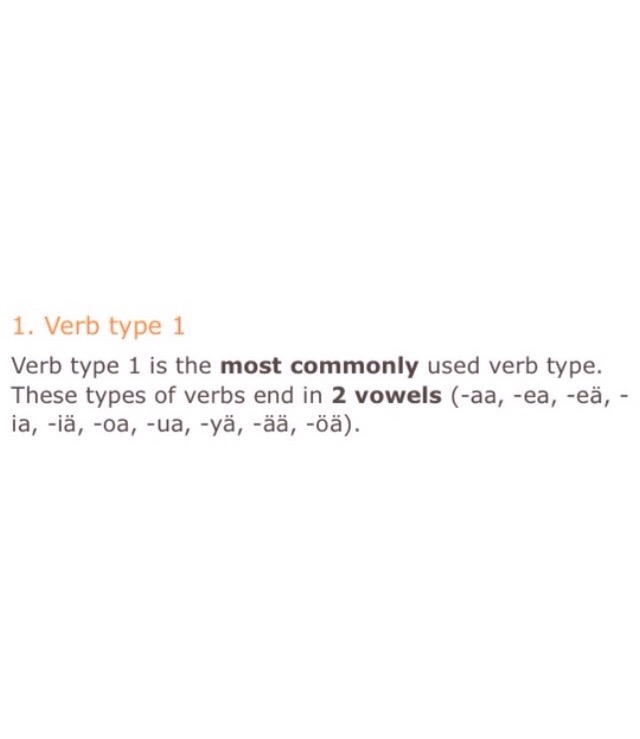 Finnish Verb Type 1 Conjugations Flashcards Memorang Finnish Verb Type 1 Conjugations Flashcards Memorang
