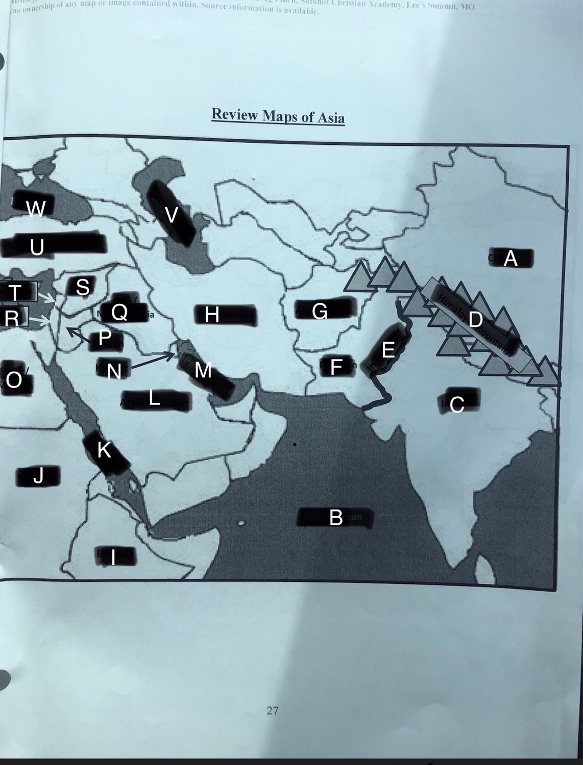 Review maps of Asia Flashcards | Memorang