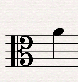 Alto Clef Notes in 1st Position Flashcards | Memorang