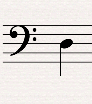 Bass Clef Notes of the D Scale Flashcards | Memorang