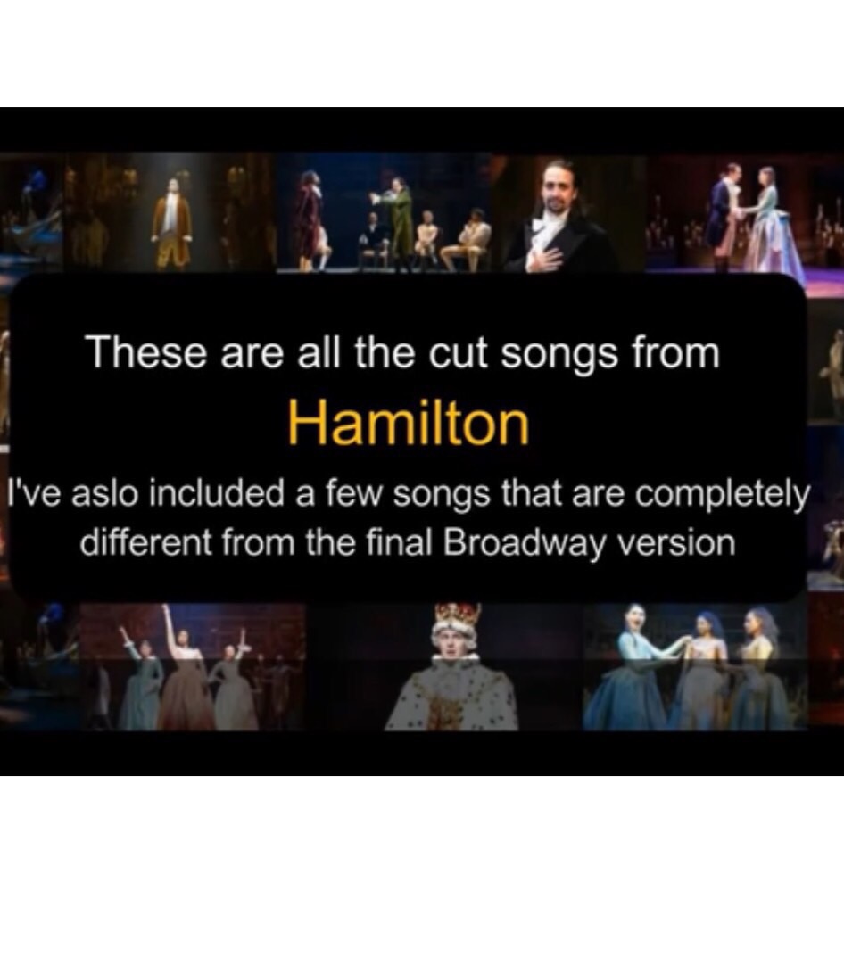Deleted songs from Hamilton Flashcards | Memorang