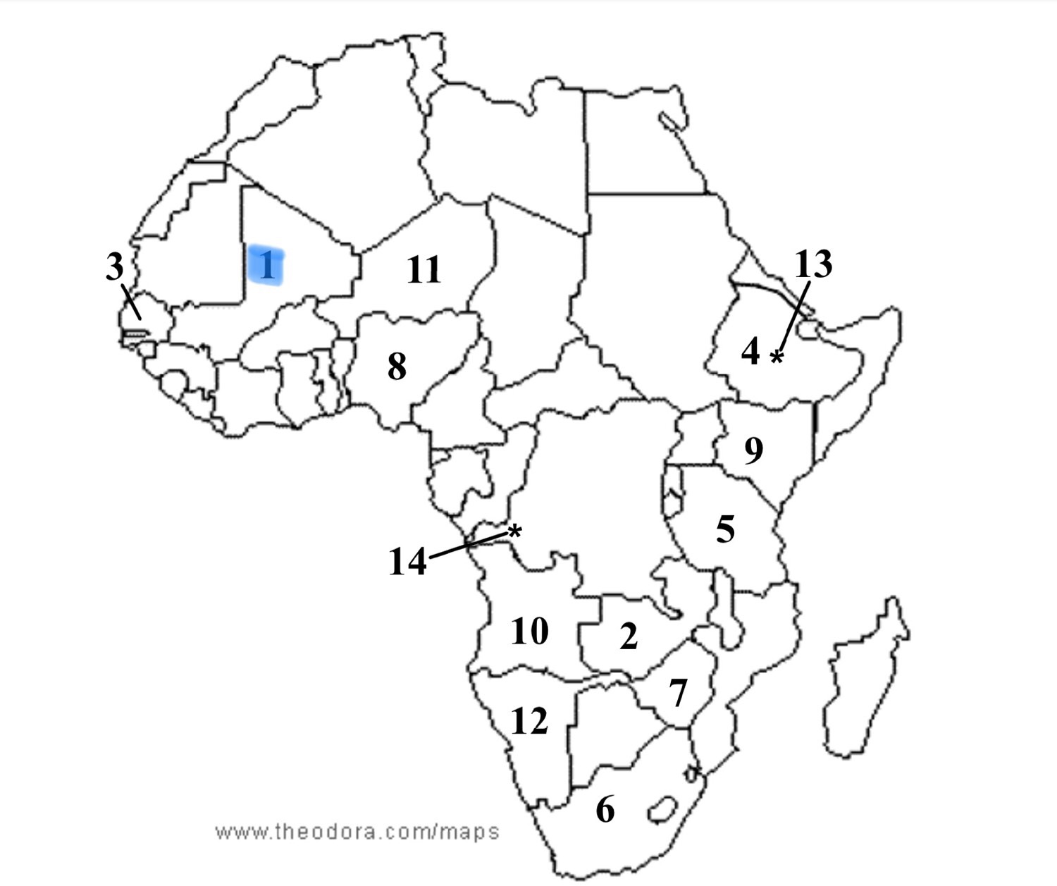Chapter 19 & 20 Map 2 Flashcards | Memorang