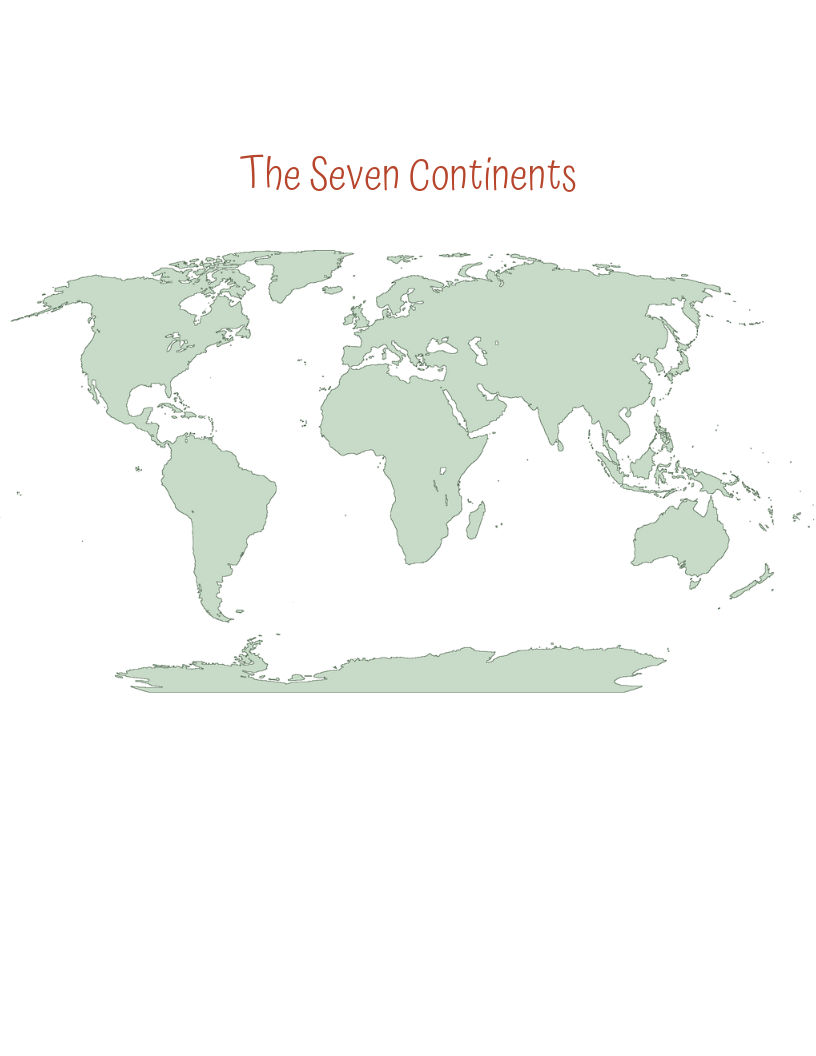 The 7 Continents Flashcards | Memorang
