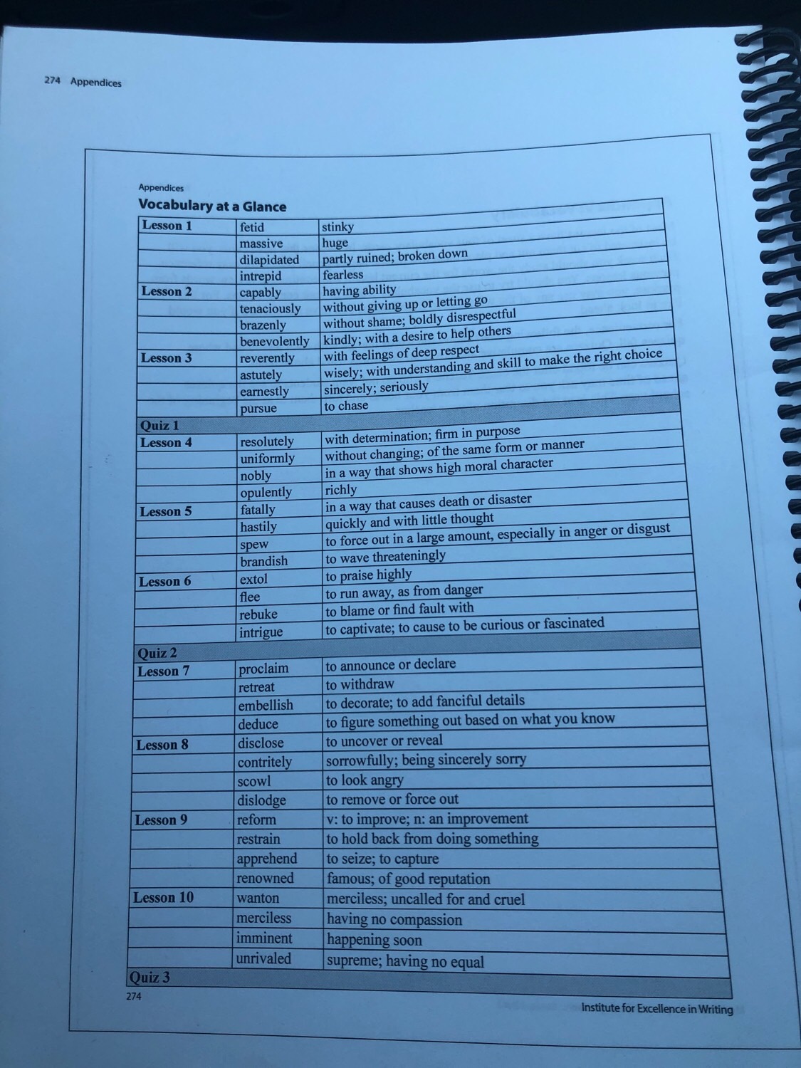 Vocabulary IEW Flashcards | Memorang