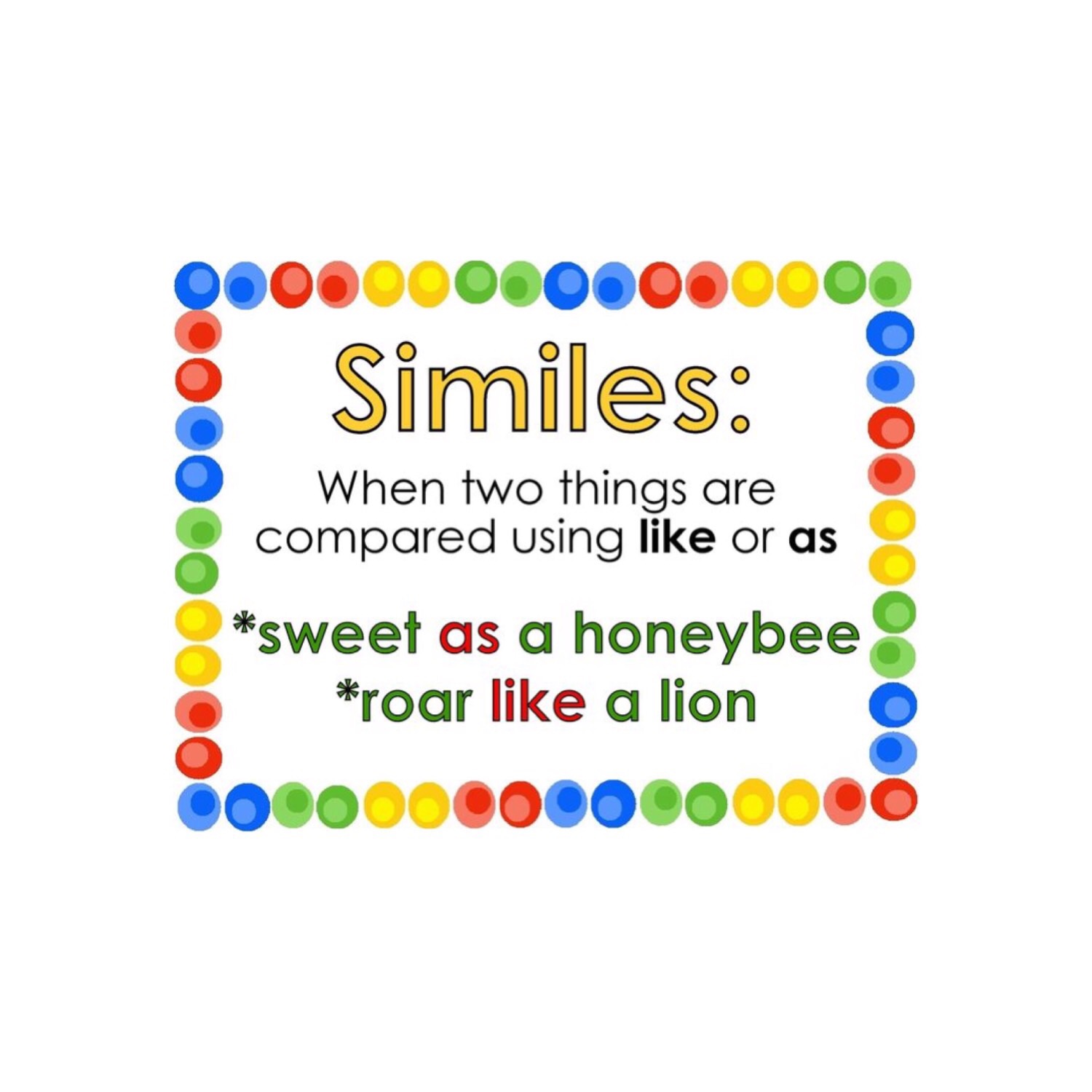Similes and metaphor Flashcards | Memorang